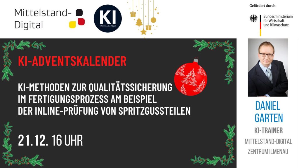 KI-Talk: KI-Methoden zur Qualitätssicherung im Fertigungsprozess am ... KI-Talk: KI-Methoden zur Qualitätssicherung im Fertigungsprozess am ...